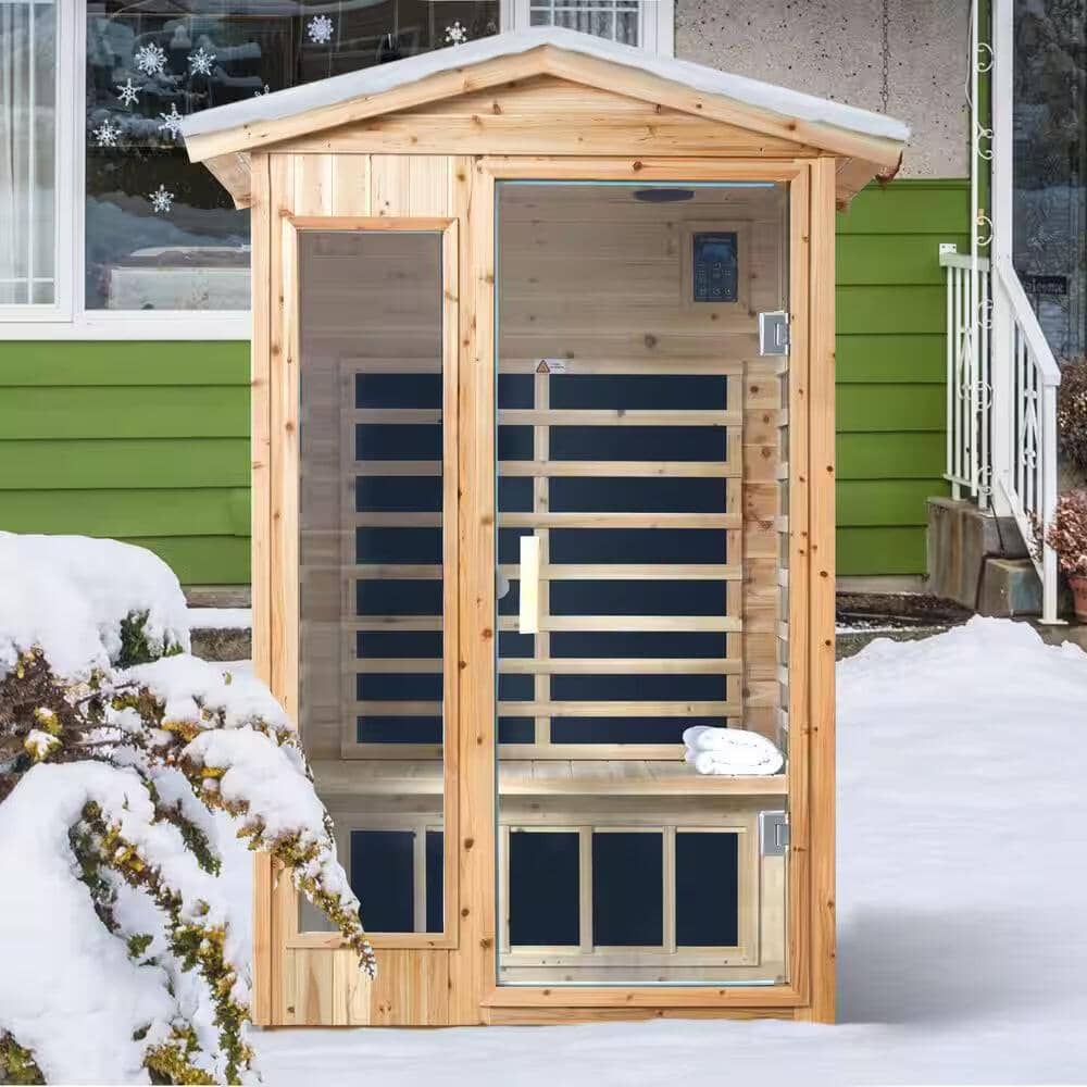 Relax & Rejuvenate with 1-2 Person Outdoor Infrared Sauna - Waterproof ...